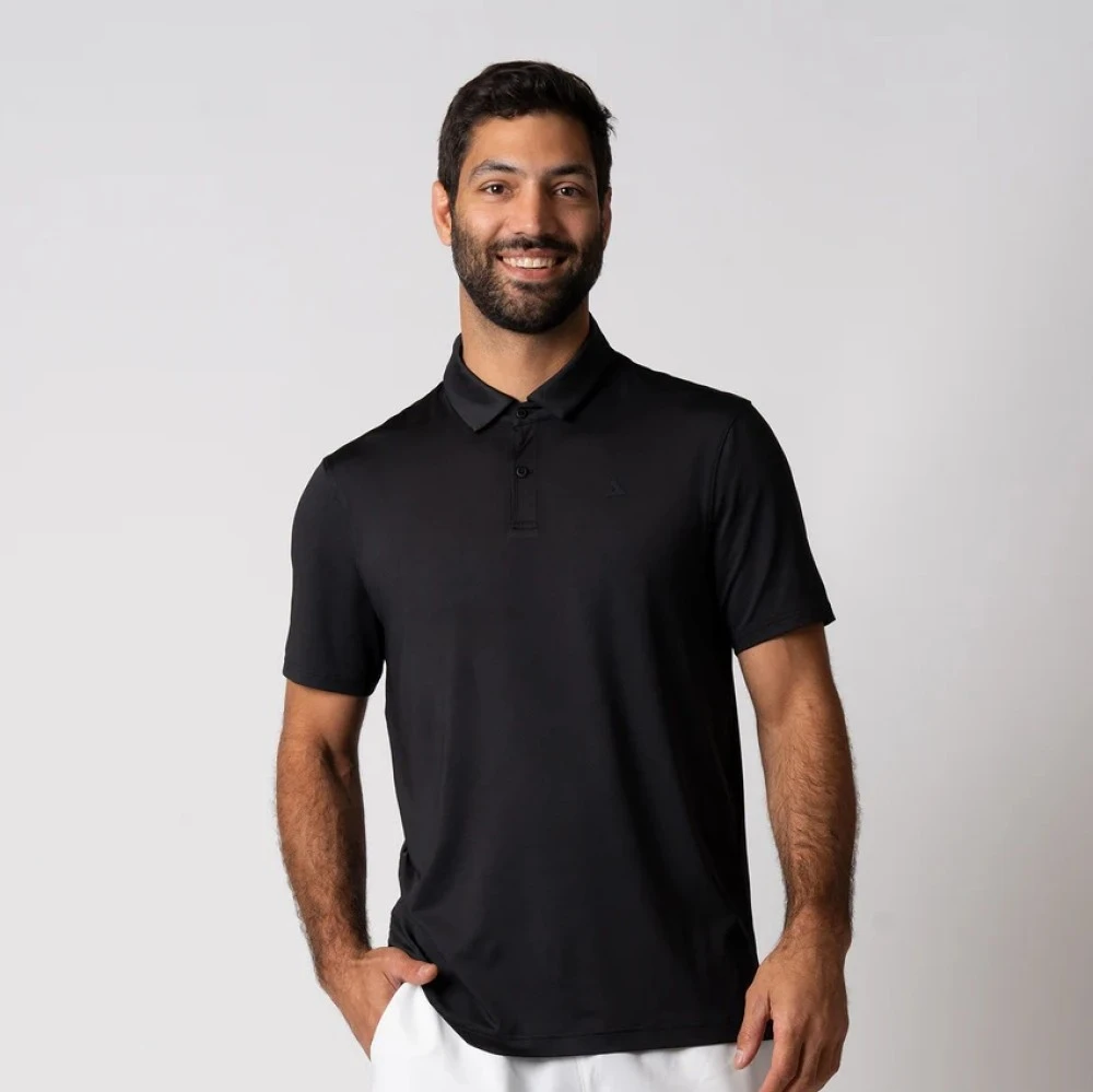 Áo Polo Pickleball Men's Club Polo Black JOOLA chính hãng